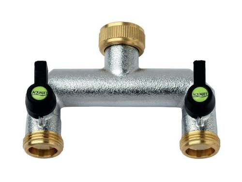 Brass 2 Way Garden Tap Adaptor | Access Garden Products