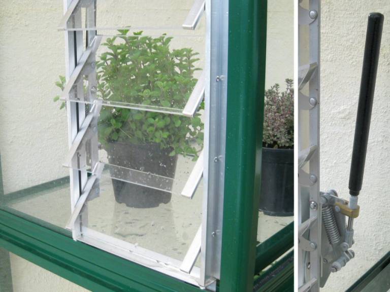 Classic Louvre vent VA1 narrow - automatic (for 500mm high glass ...