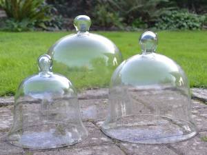 Victorian Glass Bell Jar Cloches - set of 3 | Access Garden Products