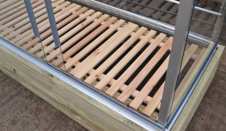 6ft Raised Base with slats for a 6ft Half Growhouse | Access Garden ...