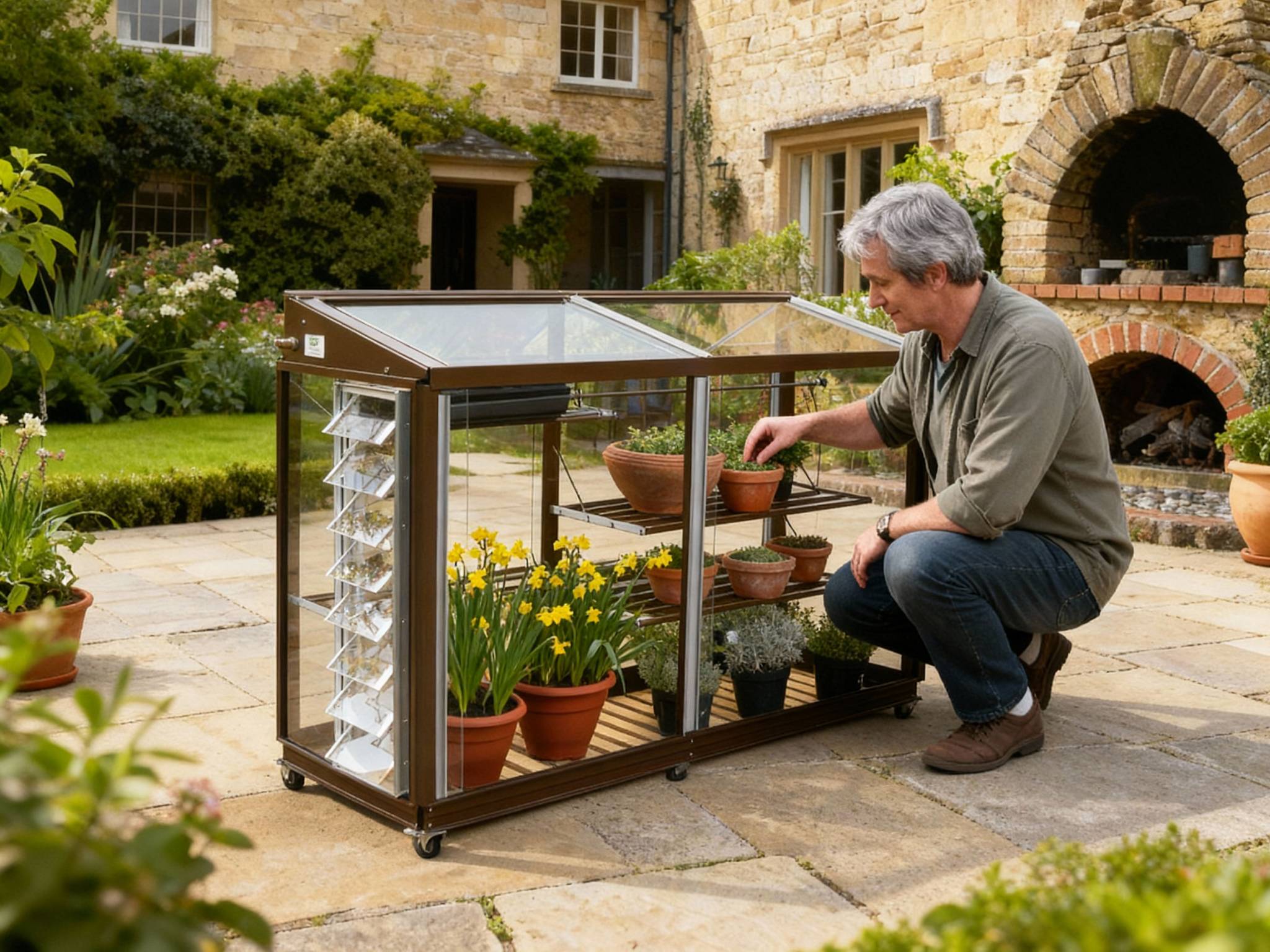 Long Portable Greenhouse on Wheels | Access Garden Products